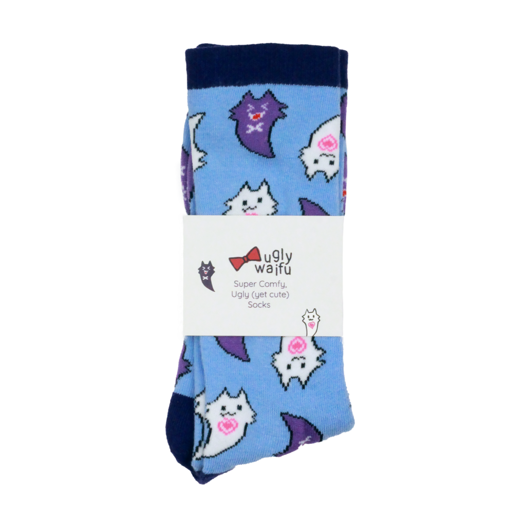 » Kitty Ghost Socks | Ugly Waifu